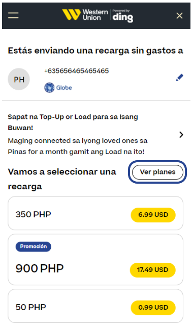 ¿Puedo enviar un plan de datos? – Centro de Ayuda: WU Powered by Ding ¿Puedo enviar un plan de datos? – Centro de Ayuda: WU Powered by Ding